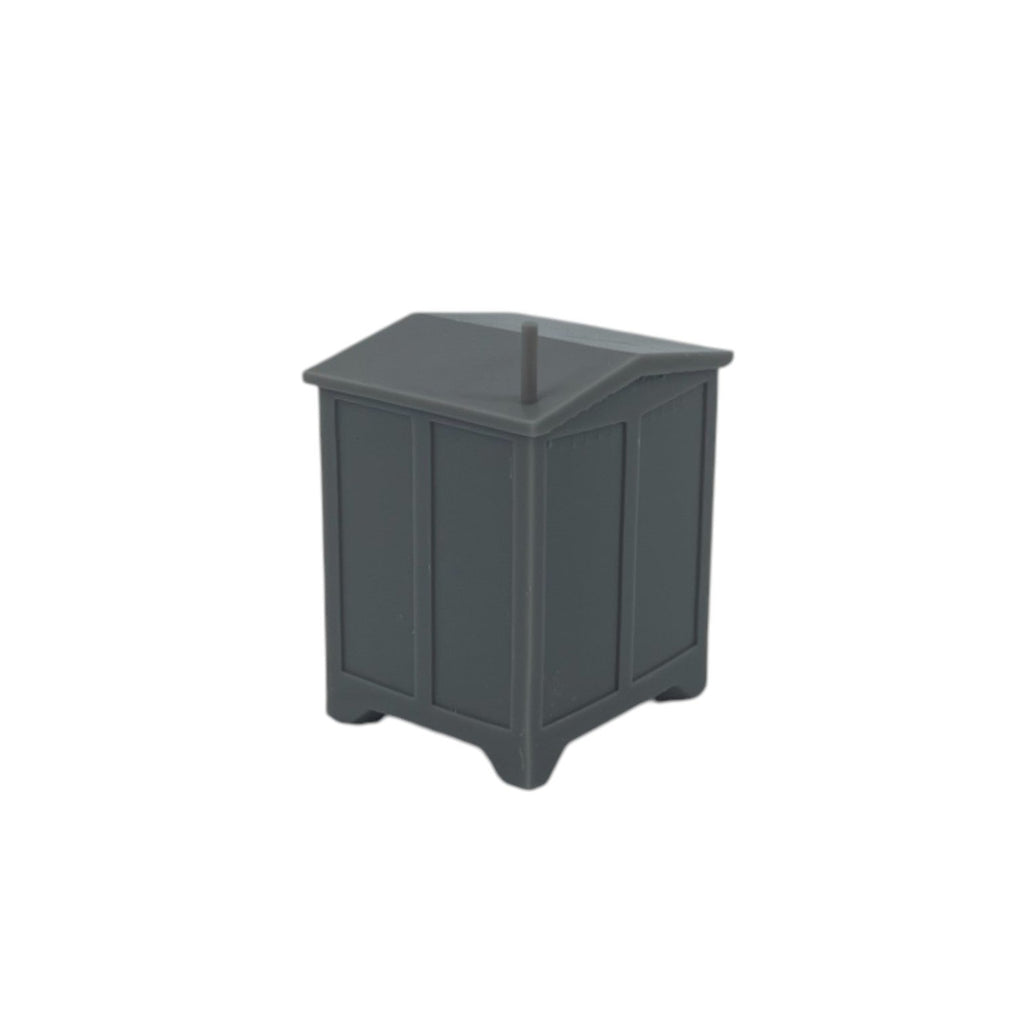 Trackside Signal Box - S Scale - Gray | Model Scenery World