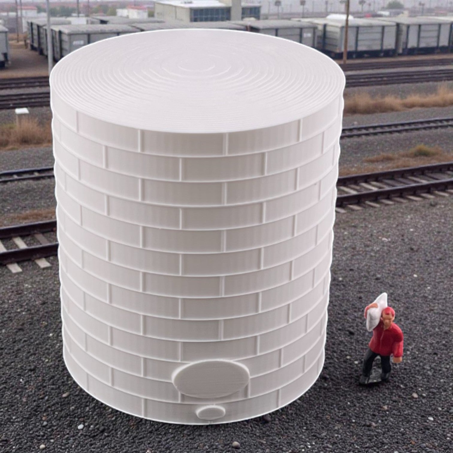 Tall Oil or Fuel Tank - ZZ Scale - 1:300 - White - 11 Sizes AVAILABLE ...