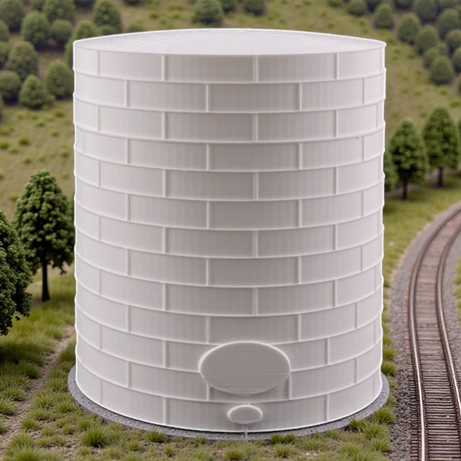 Tall Oil or Fuel Tank - ZZ Scale - 1:300 - White - 11 Sizes AVAILABLE ...