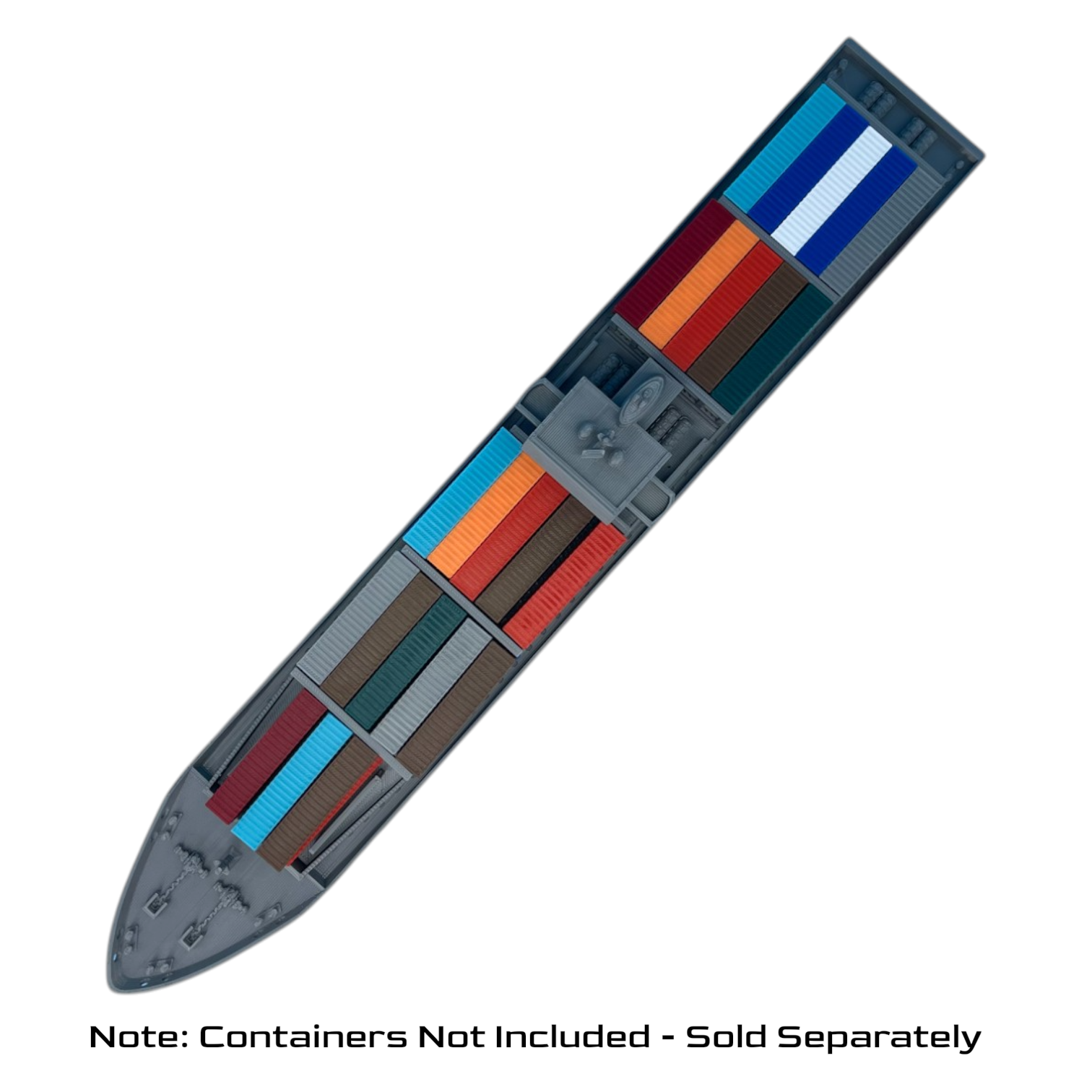 Container Ship Model – FeederMax – Waterline Cut – N Scale – Gray ...