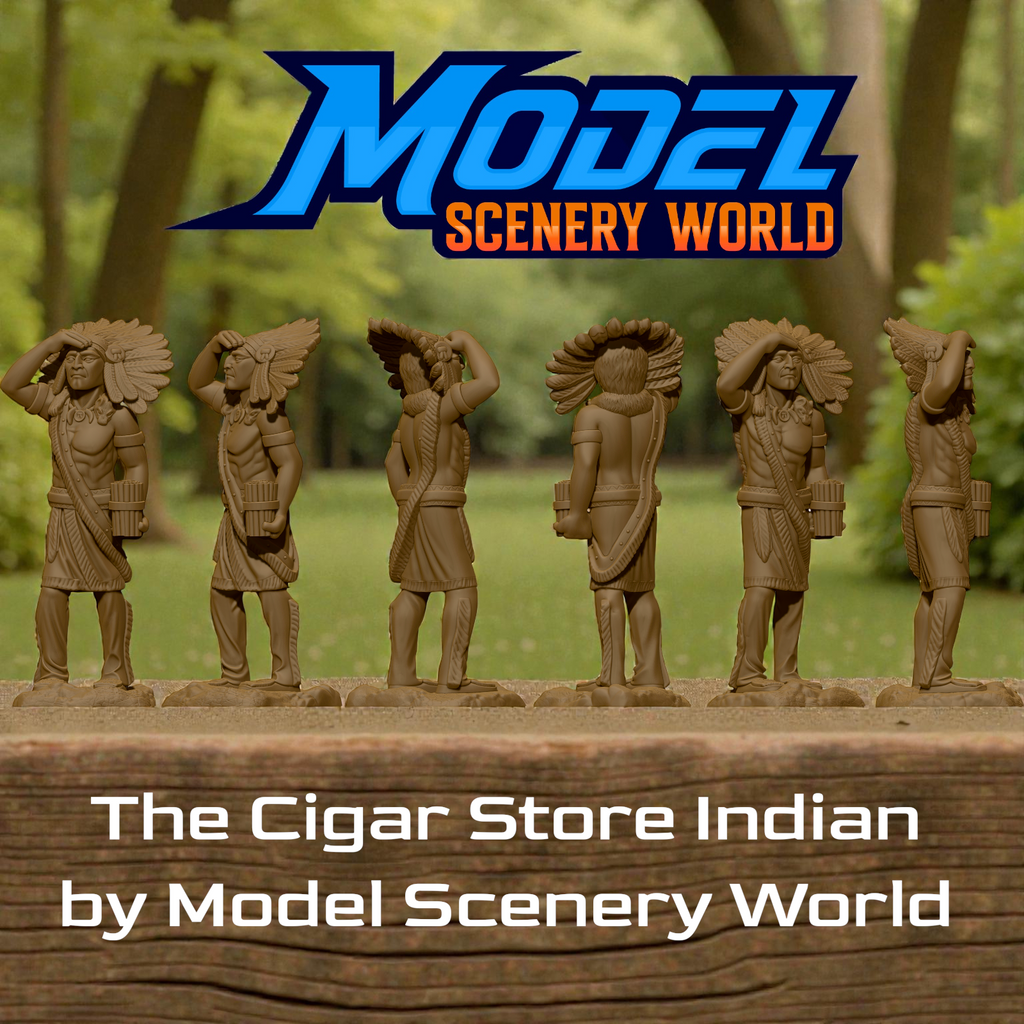Cigar Store Indian – Highly Detailed Resin Scale Model - N Scale - Bro ...