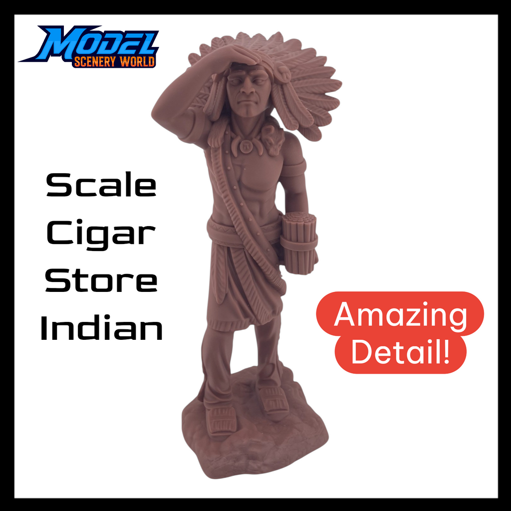 Cigar Store Indian – Highly Detailed Resin Scale Model - O Scale - Bro ...