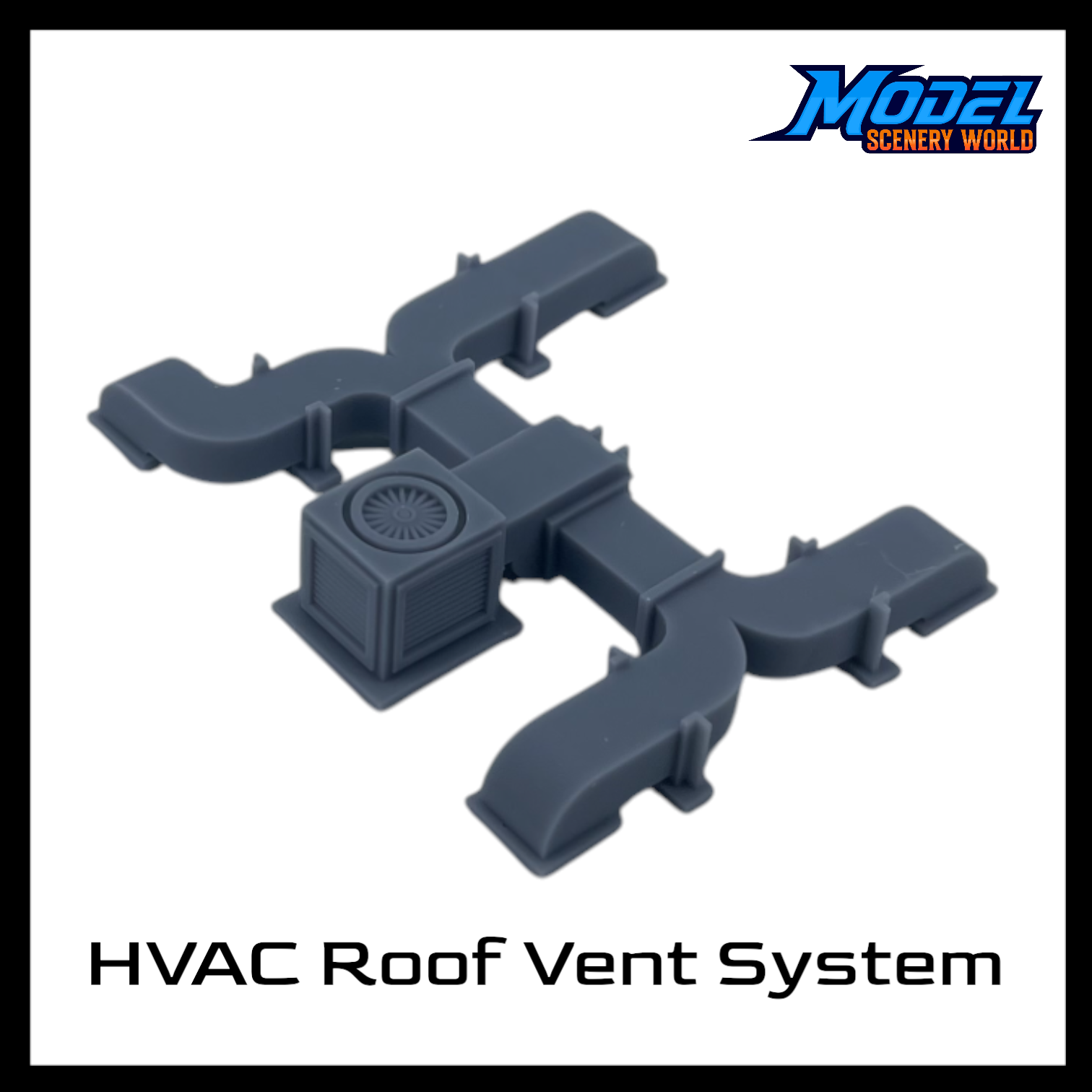 HVAC Roof Vent System - HO Scale 1:87 - Gray | Model Scenery World