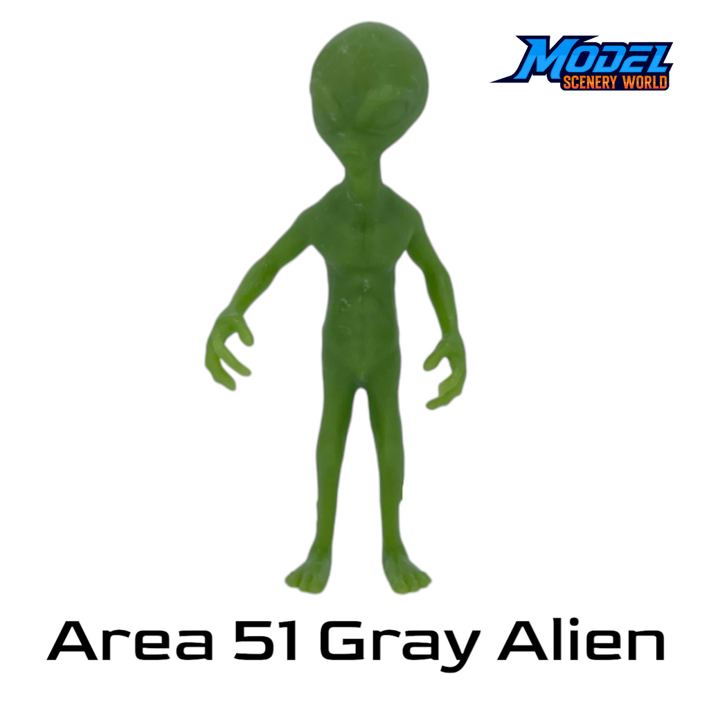 The Gray Alien Area 51 - HO Scale 1:87 - Green | Model Scenery World