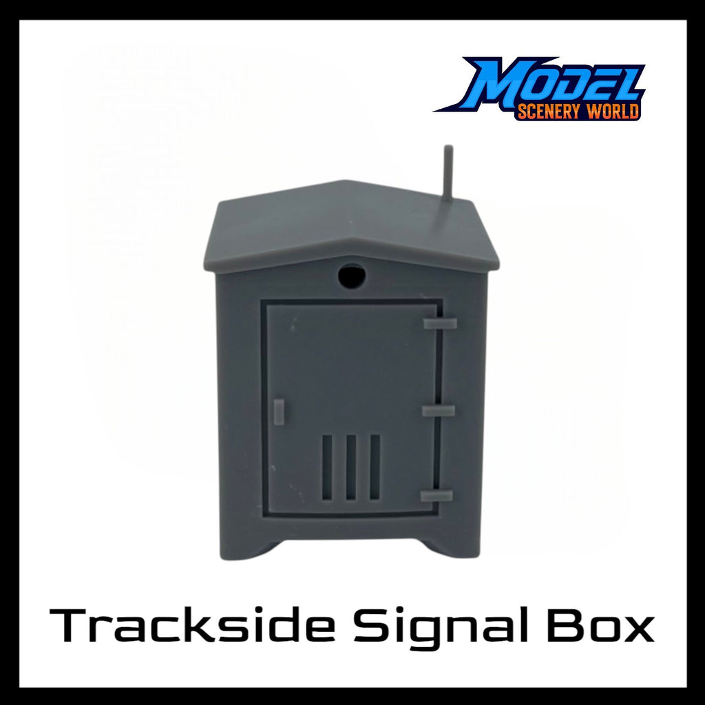 Trackside Signal Box - O Scale - Gray | Model Scenery World