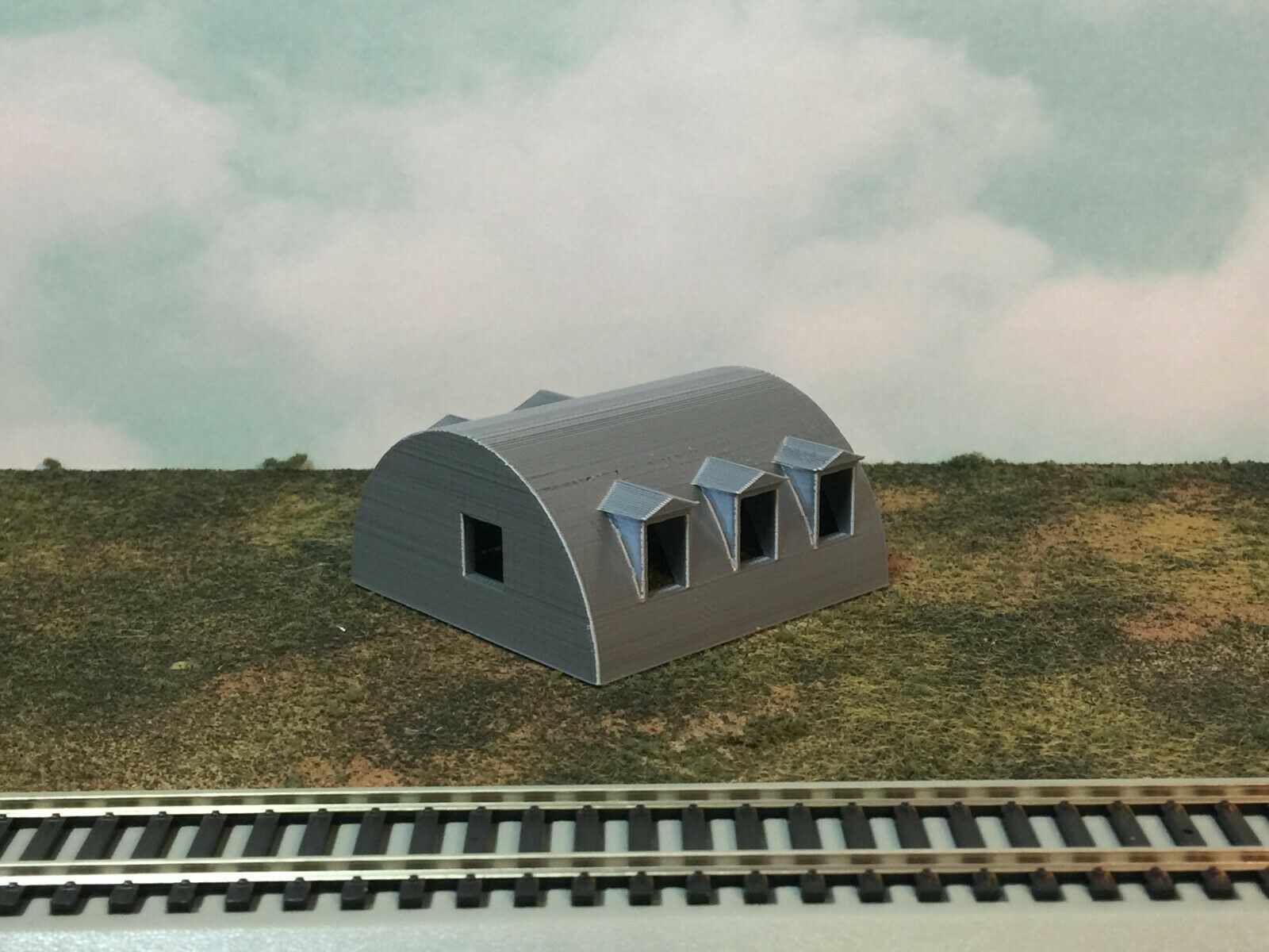 QUONSET OFFICE Building - HO Scale - 1:87 Military or Farm Cluster - B ...