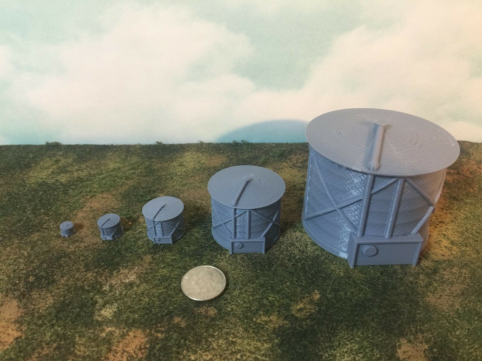 Small FUEL TANK - Z Scale - 1:220 - 6 Sizes AVAILABLE! - Fully Assembl ...