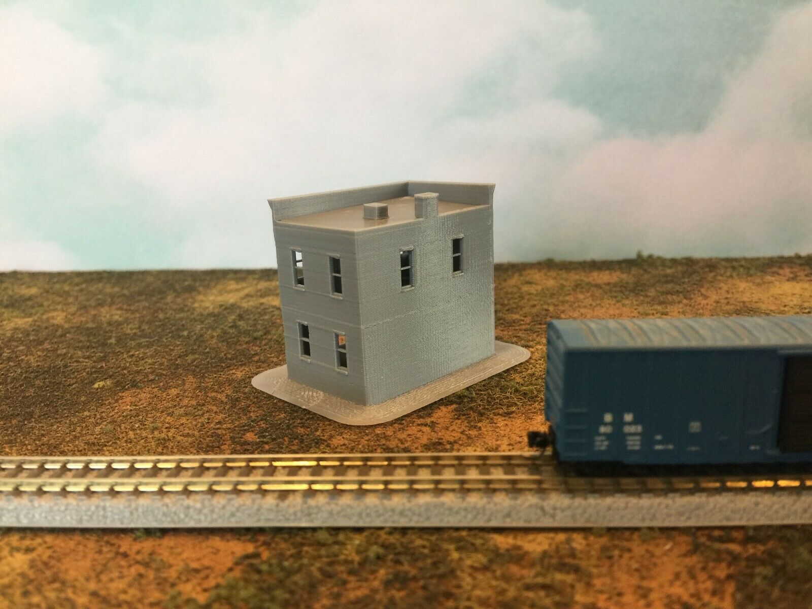 20th Century Town City CORNER MARKET Building - Z Scale 1:220 - 3D Pri ...