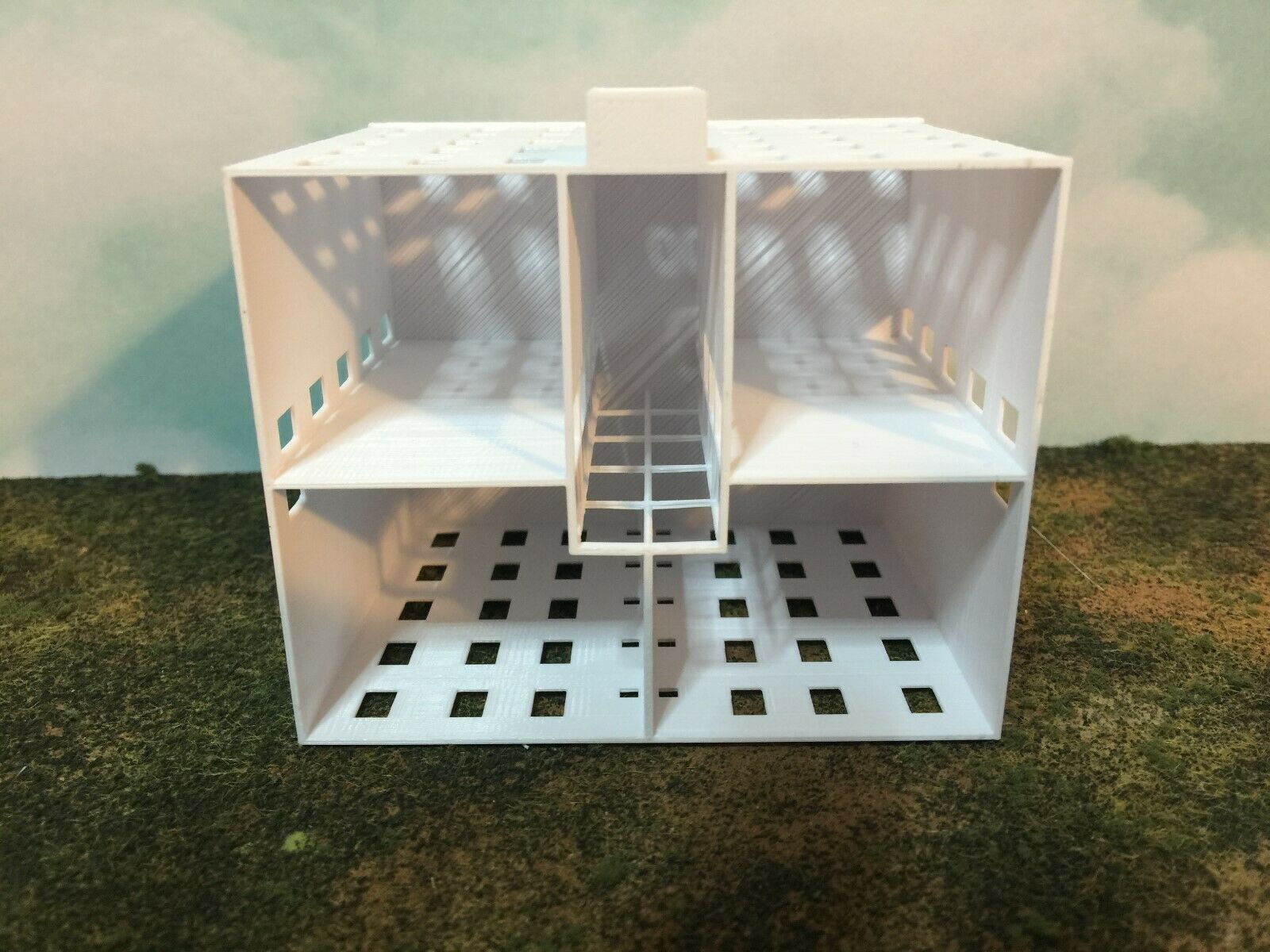 20 Floor OFFICE city LUXURY APARTMENT Building - N Scale 1:160 - Fully ...