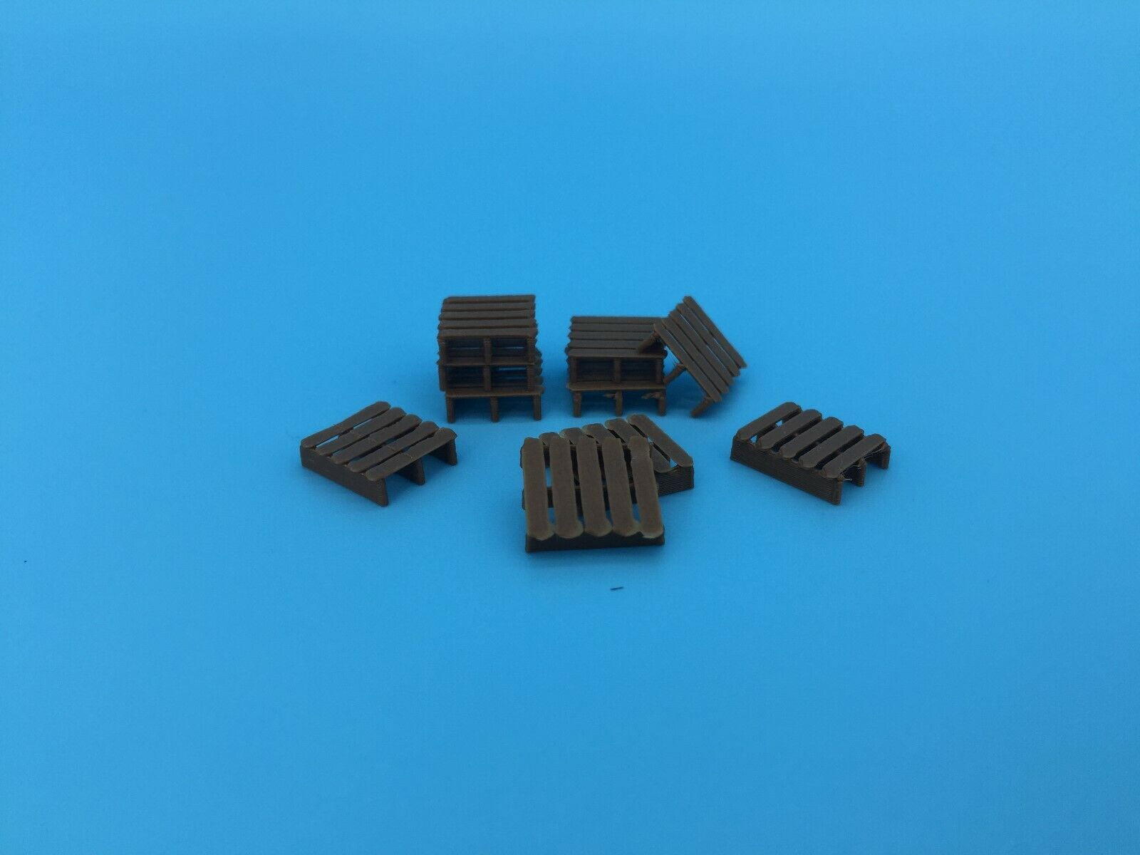 10 pc Brown PALLET Set - N Scale - 1:160 - Pallets - Made in the USA ...