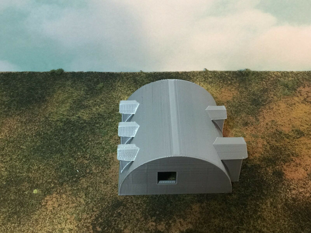 QUONSET OFFICE Building - HO Scale - 1:87 Military or Farm Cluster - B ...