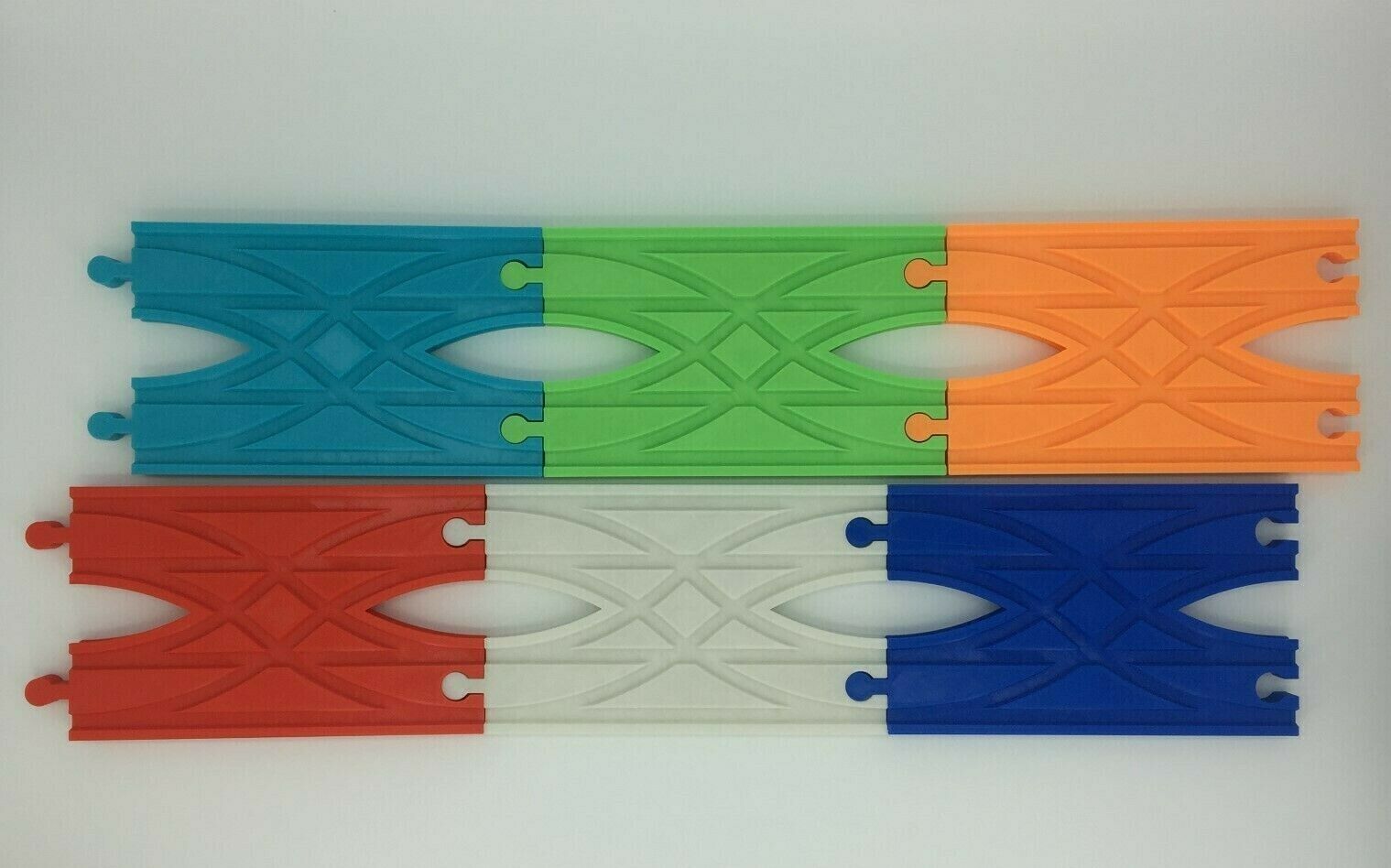 FUN COLORS! 4 Way Double Crossover SWITCH TRACK Thomas the Tank Engine ...