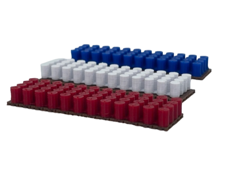 Red, White and Blue USA! (3) 55gal Barrel or Drum loads with Pallets ...